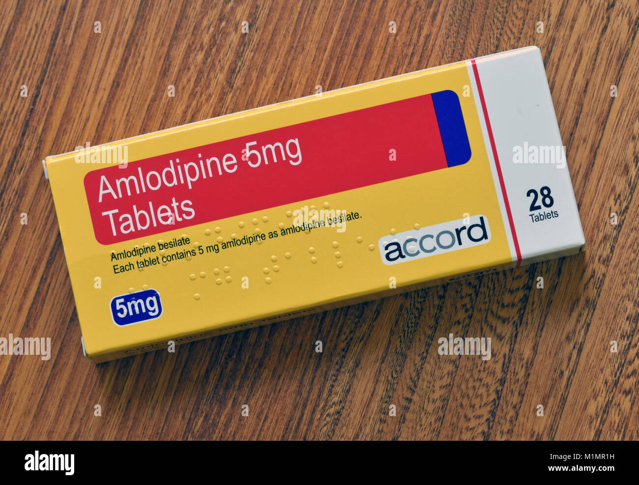 Photograph of Pack of Amlodipine 5mg. Tablets. 28 tablets. Amlodipine ...