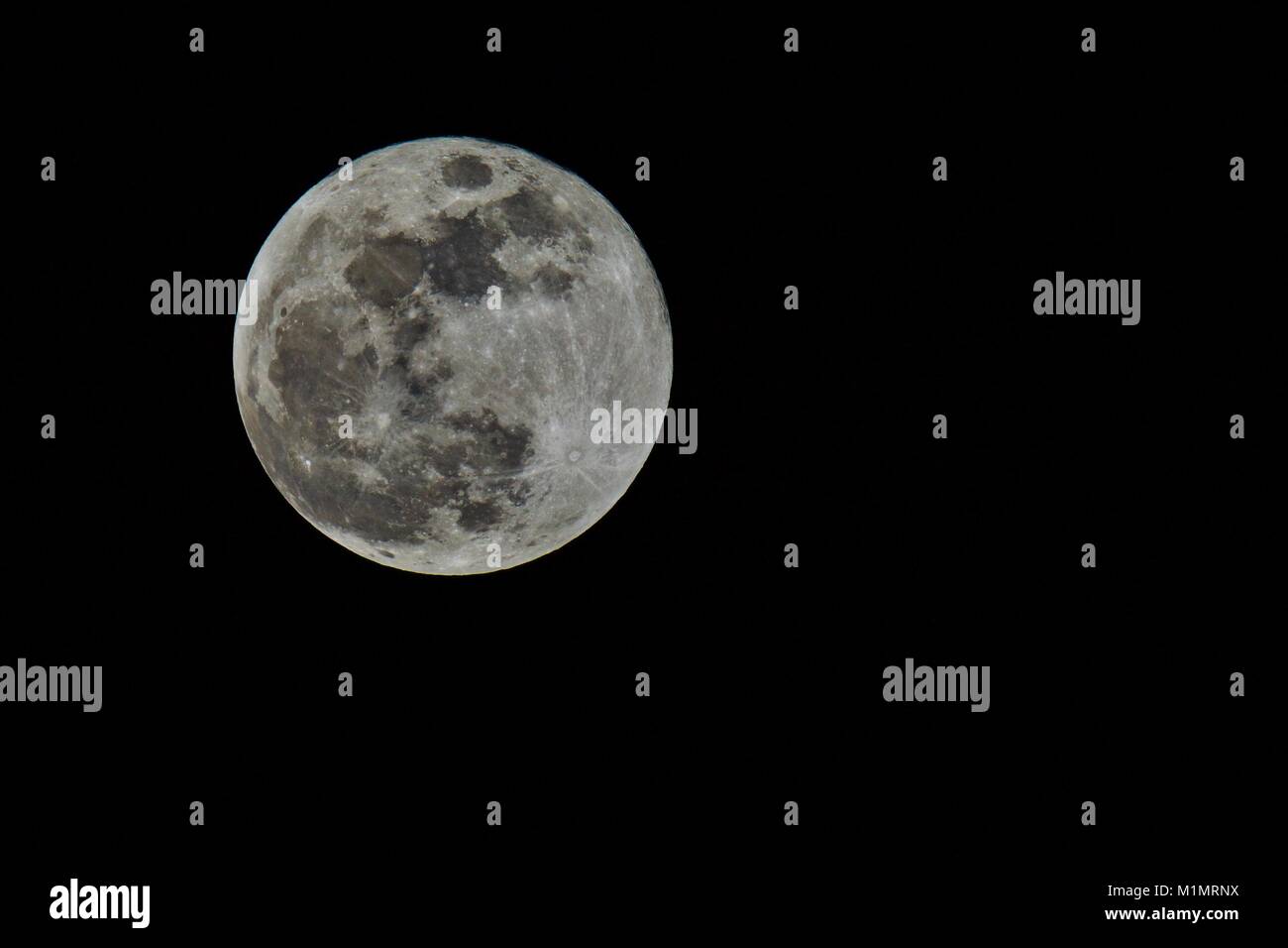 Moon 31 01 18 hi-res stock photography and images - Alamy