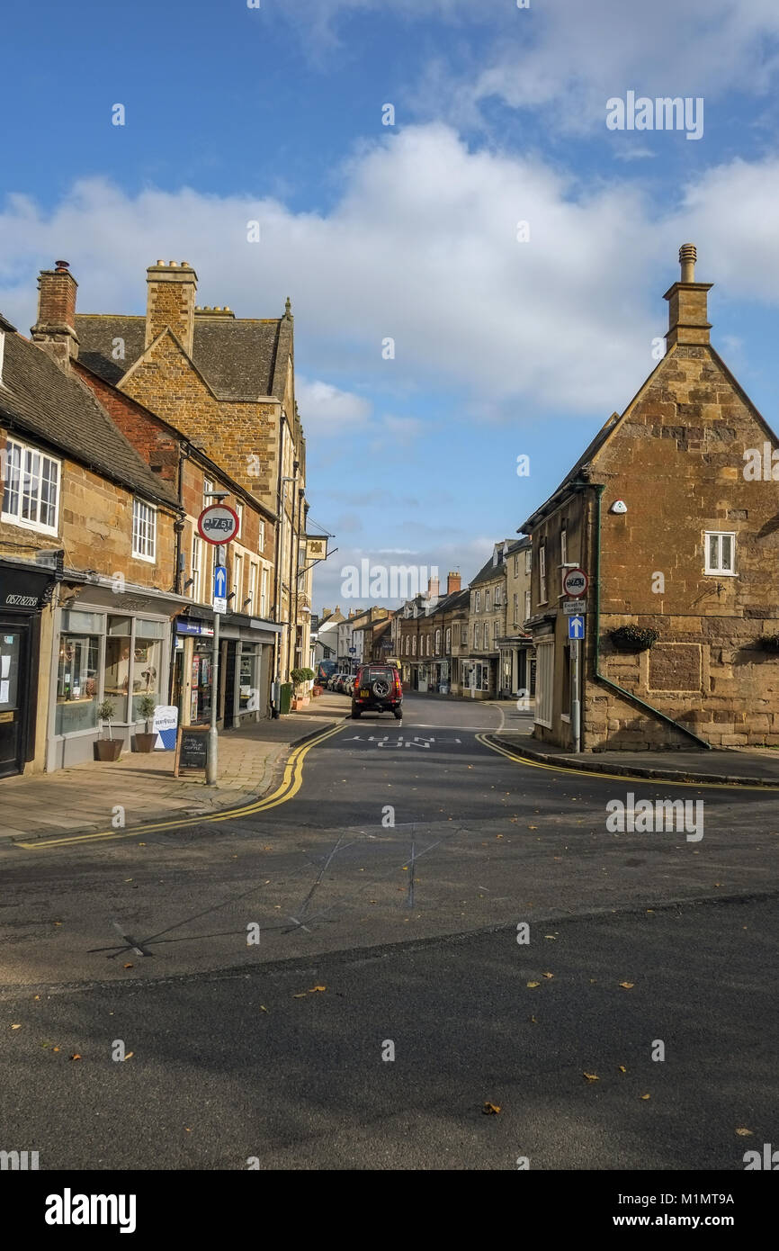 Uppingham Town center Northamptonshire Stock Photo - Alamy
