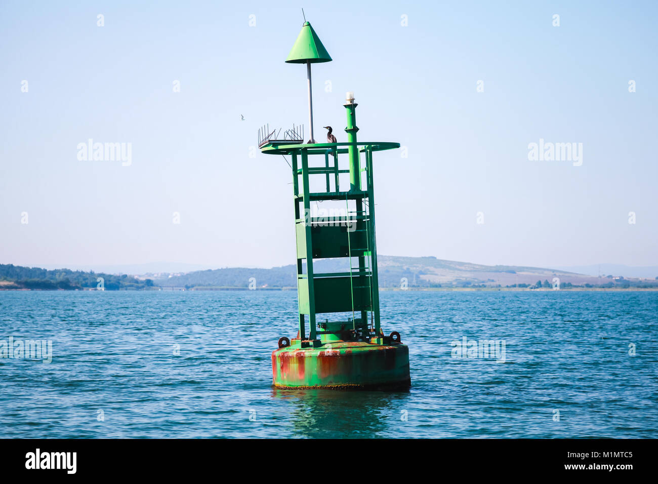 Green port navigation buoy hi-res stock photography and images - Alamy