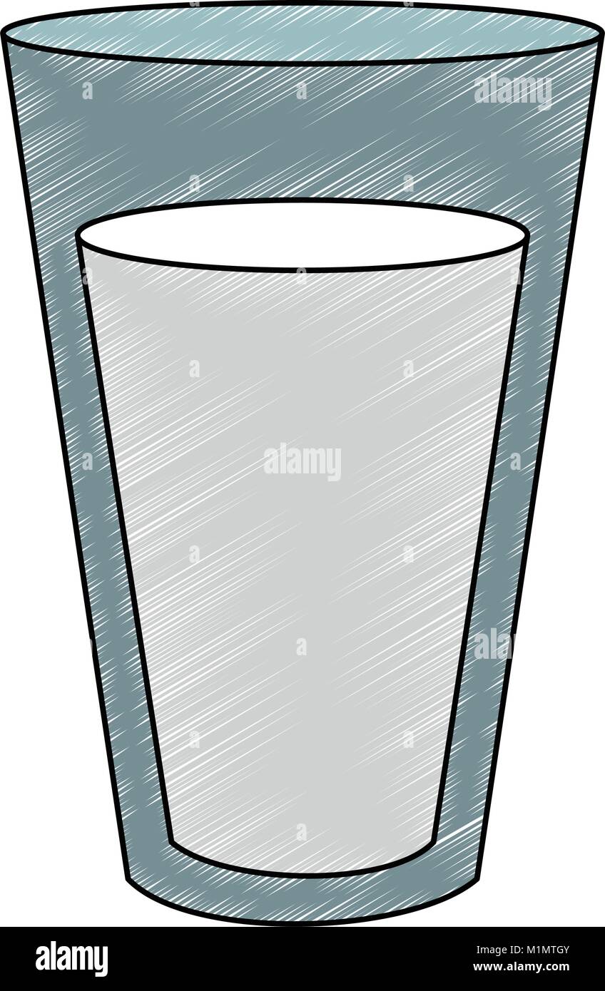 Pouring milk cup cold Stock Vector Images - Alamy