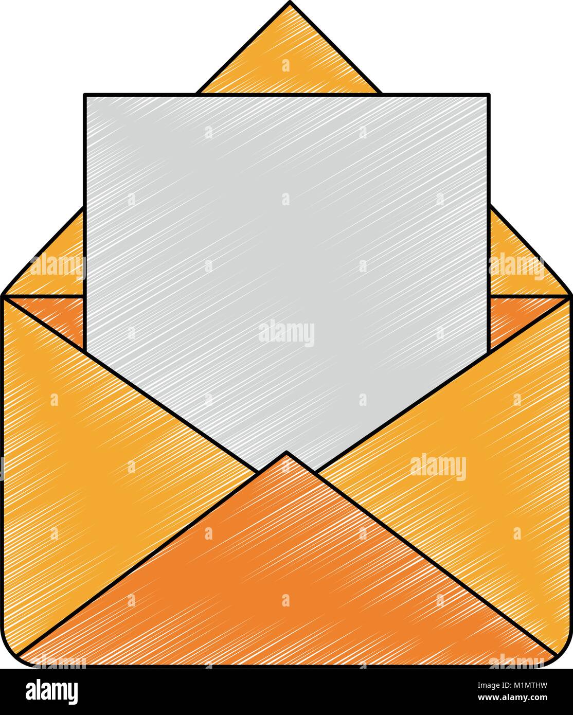 envelope mail open Stock Vector Image & Art - Alamy