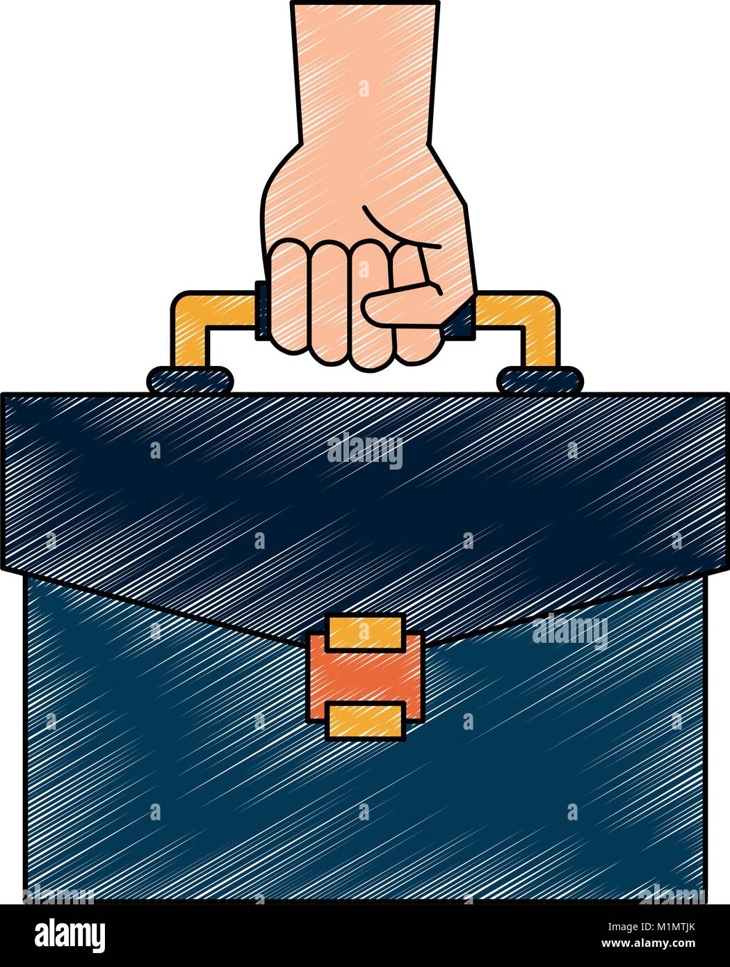 Hand with briefcase Stock Vector Image & Art - Alamy