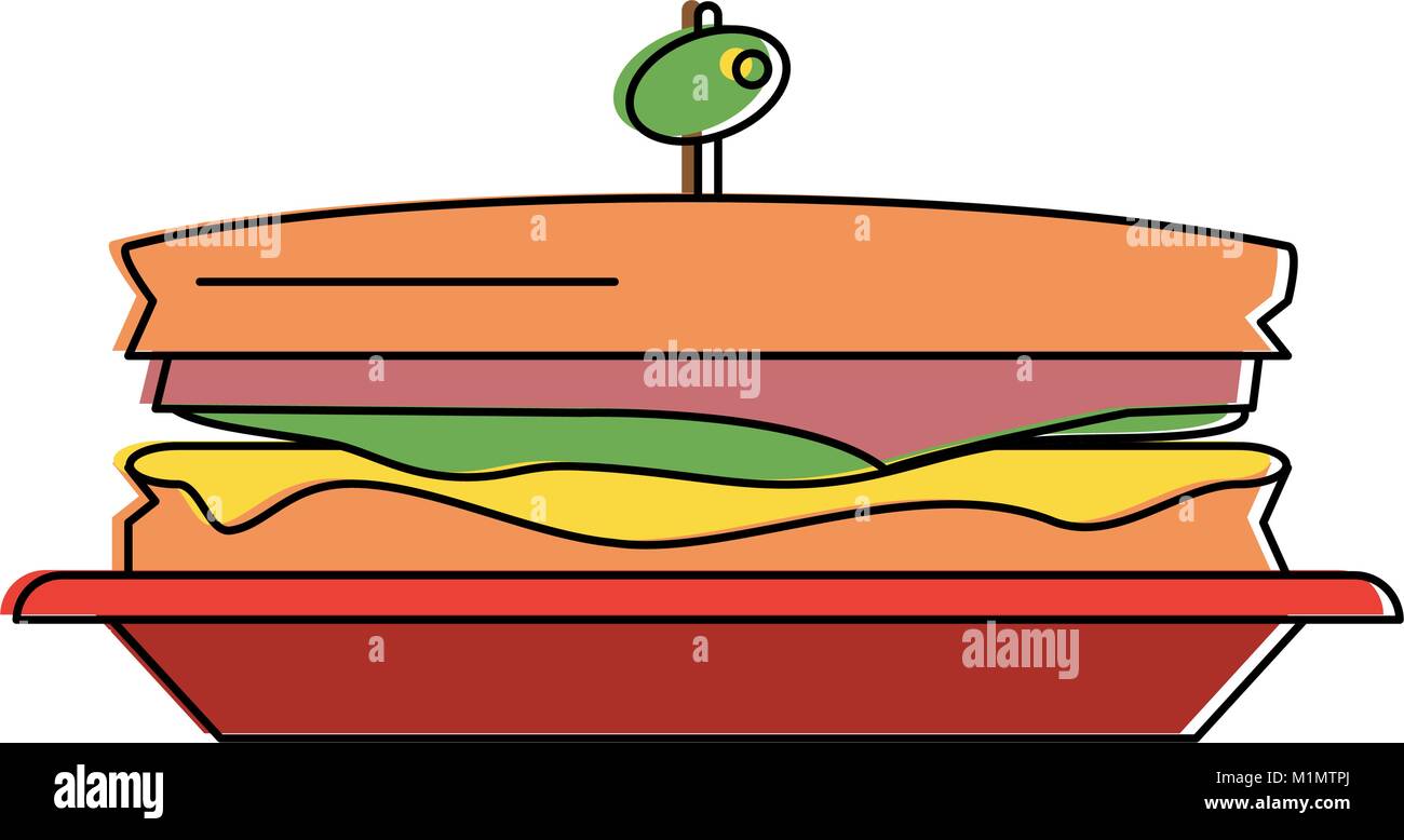 Sandwich healthy food Stock Vector Image & Art - Alamy