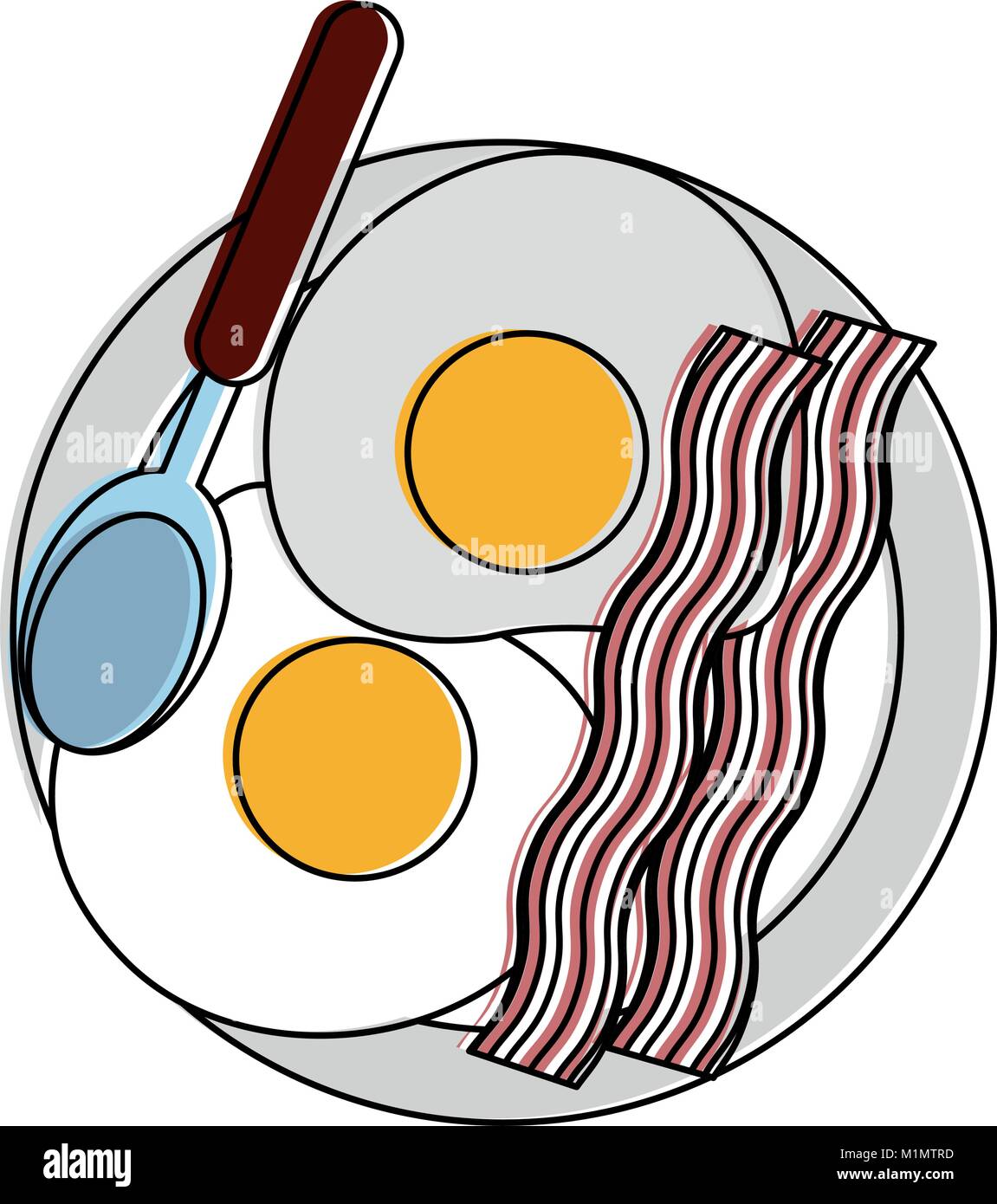 American breakfast food Stock Vector Image & Art - Alamy