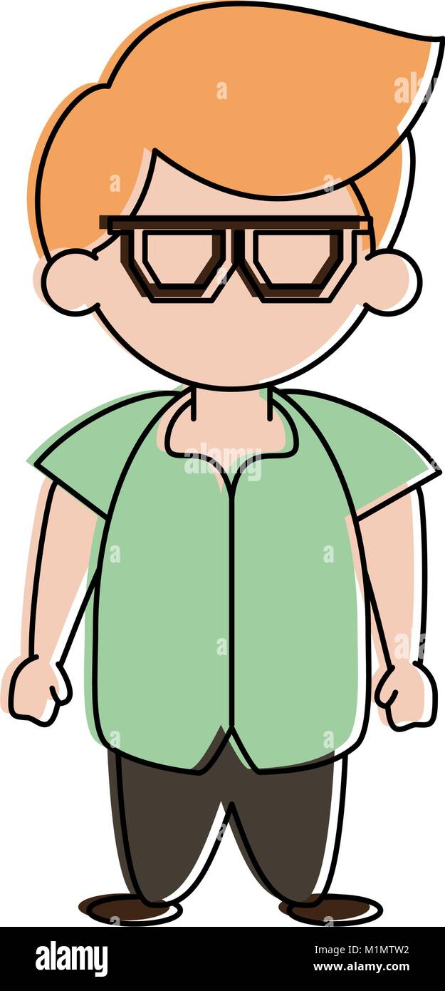 Cute boy faceless cartoon Stock Vector Image & Art - Alamy