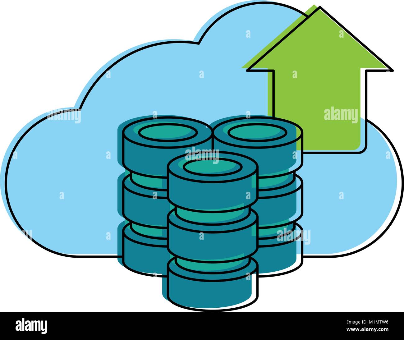 Cloud computing symbol Stock Vector Image & Art - Alamy