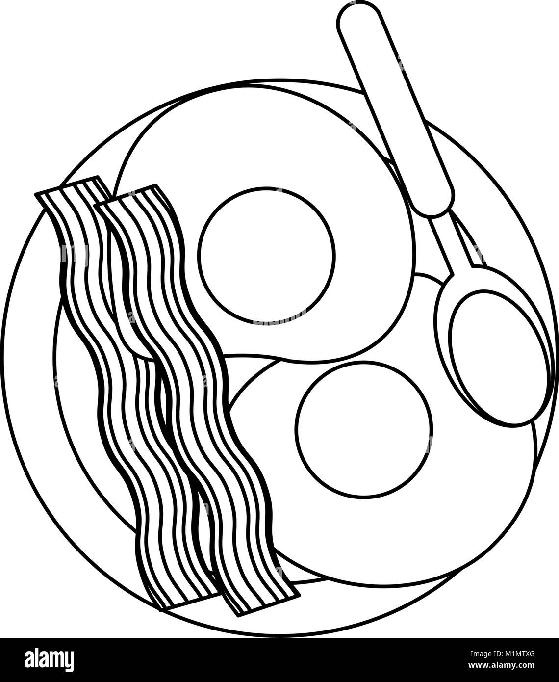 American breakfast food Stock Vector Image & Art - Alamy