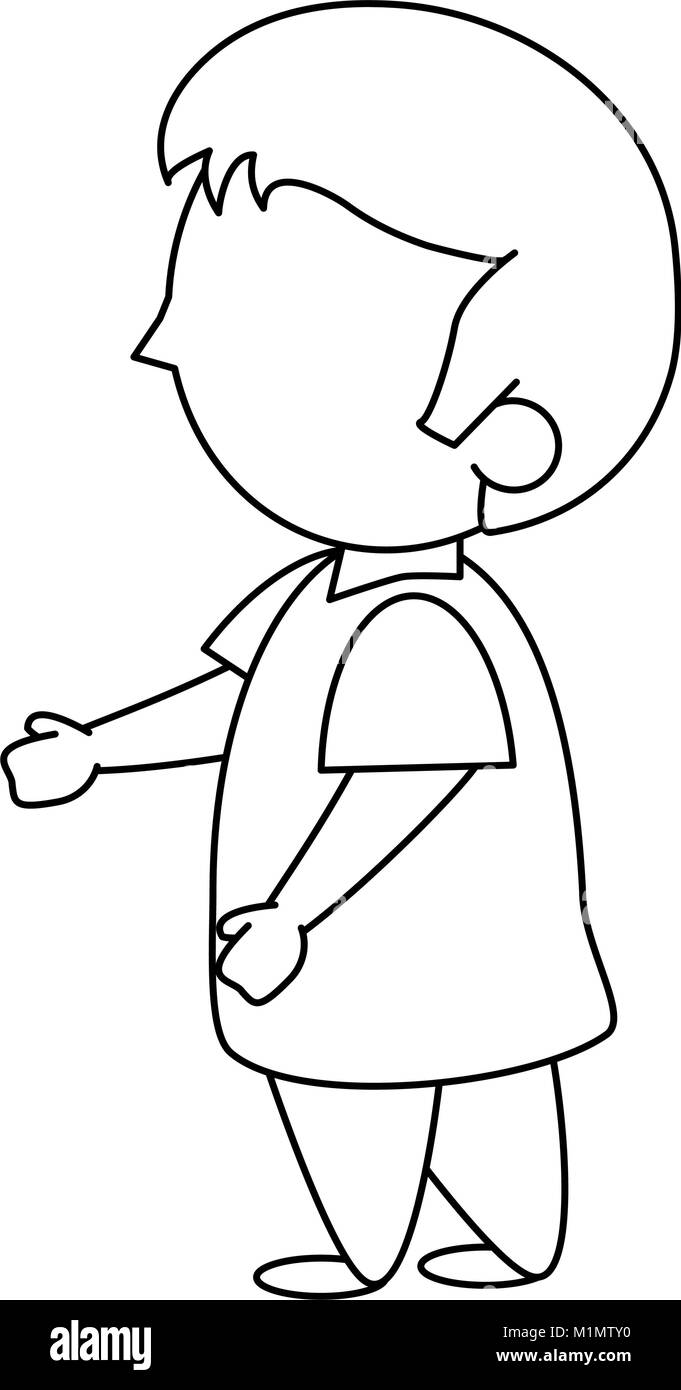 Cute boy faceless cartoon Stock Vector Image & Art - Alamy