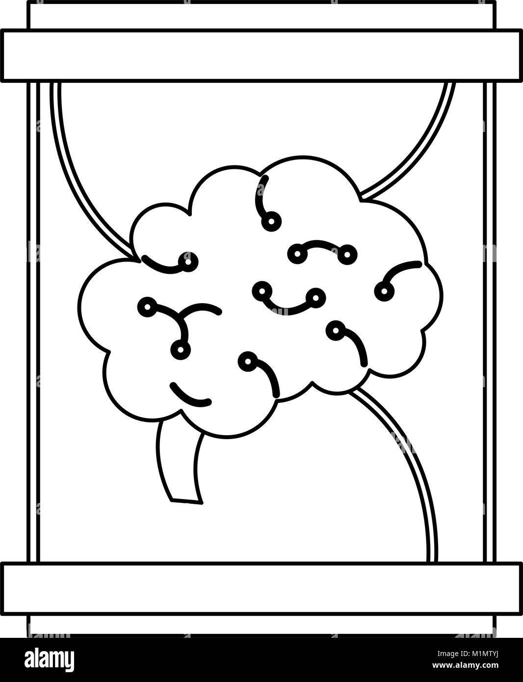 Human brain container Stock Vector Images - Alamy