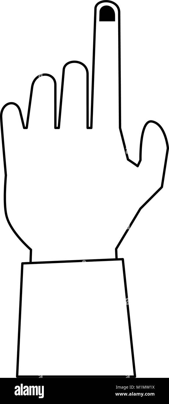 Hand pointing up Stock Vector Image & Art - Alamy