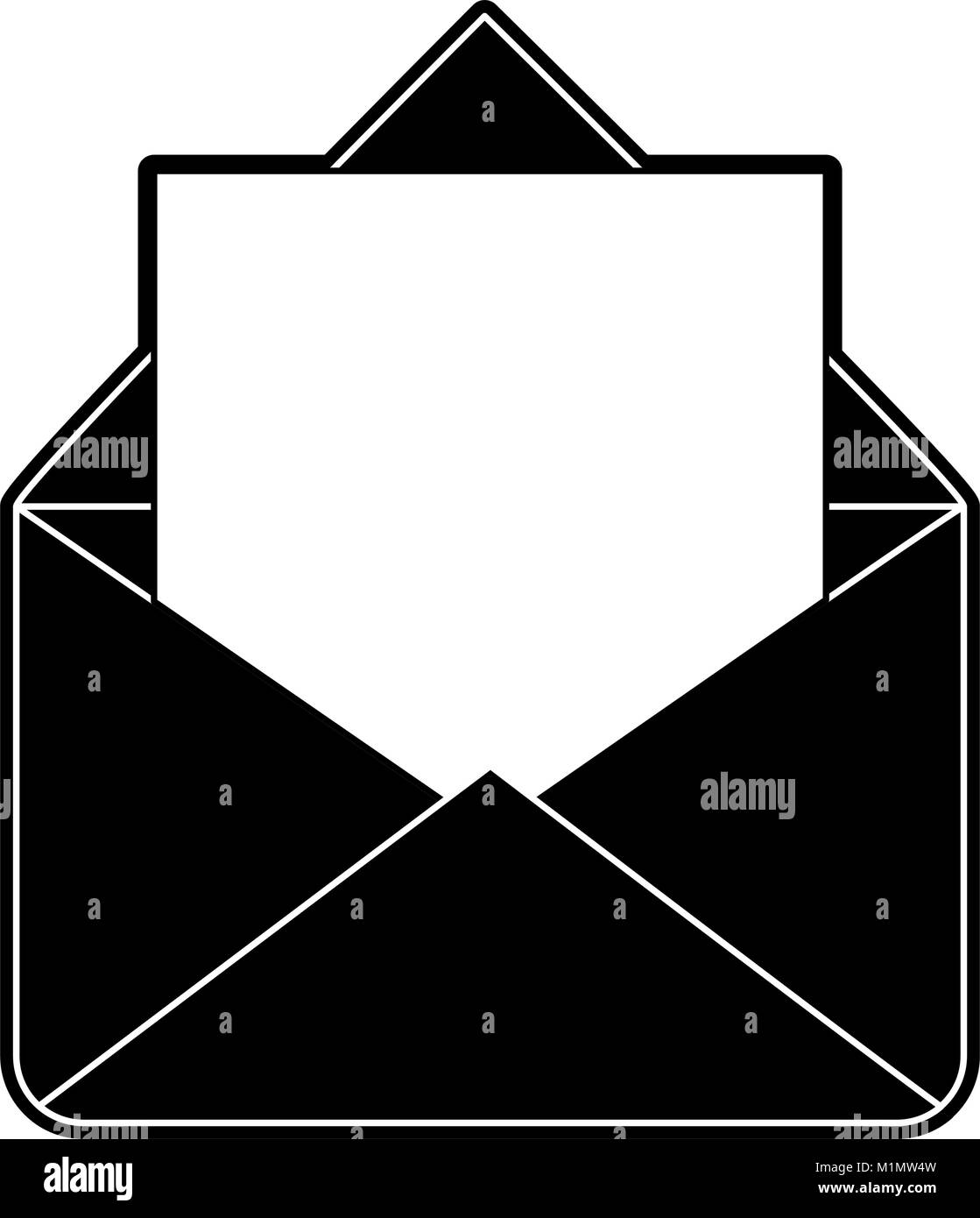 envelope mail open Stock Vector Image & Art - Alamy