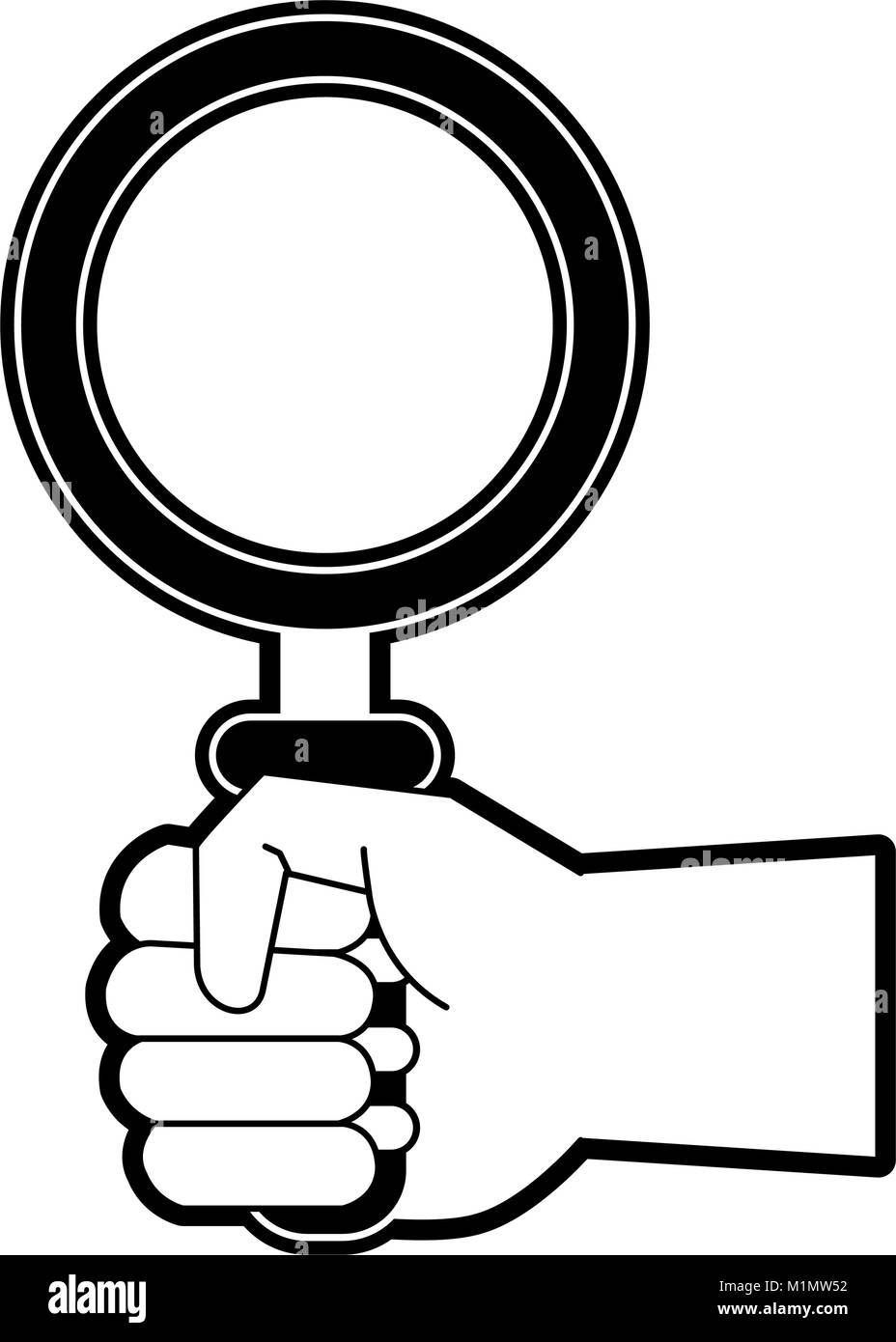 Magnifying glass symbol Stock Vector Image & Art - Alamy