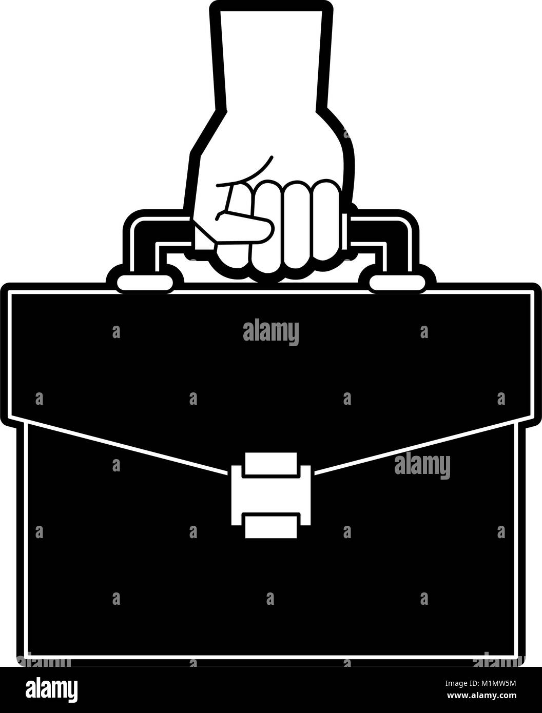 Hand with briefcase Stock Vector Image & Art - Alamy