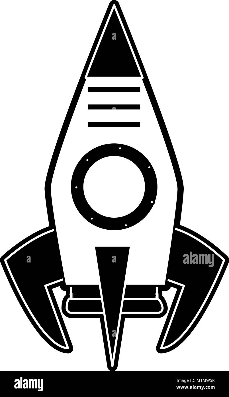 Rocket spaceship symbol Stock Vector Image & Art - Alamy