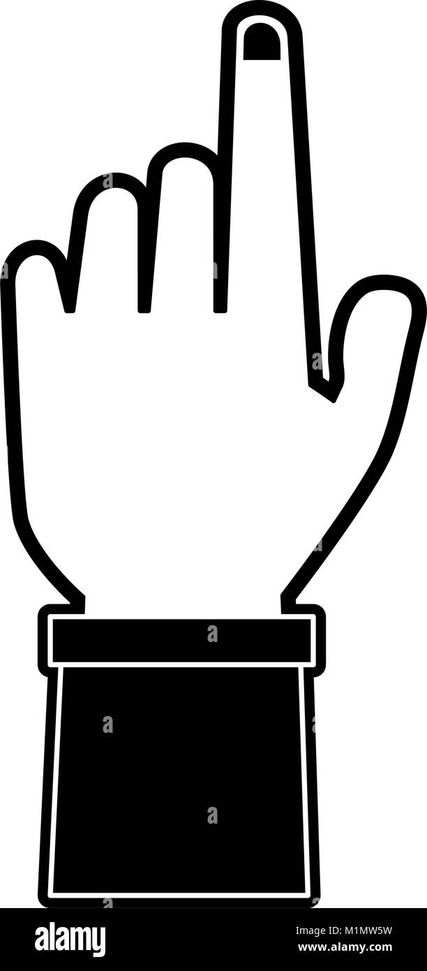 Hand pointing up Stock Vector Image & Art - Alamy