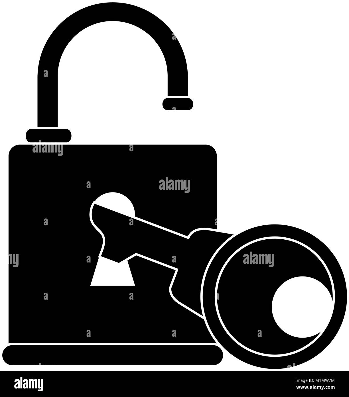 Padlock and key Stock Vector Image & Art - Alamy