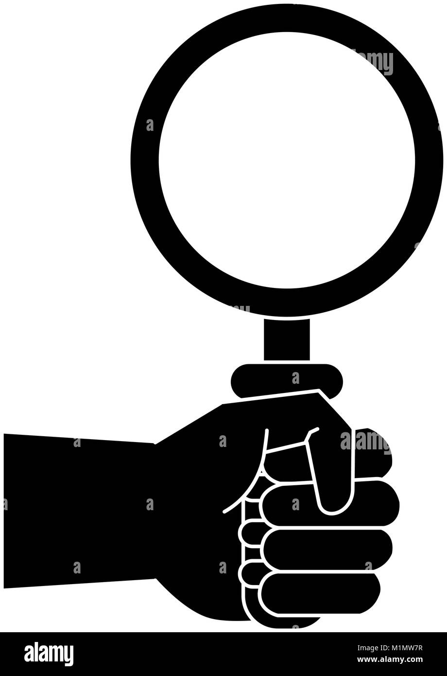 Magnifying glass symbol Stock Vector Image & Art - Alamy