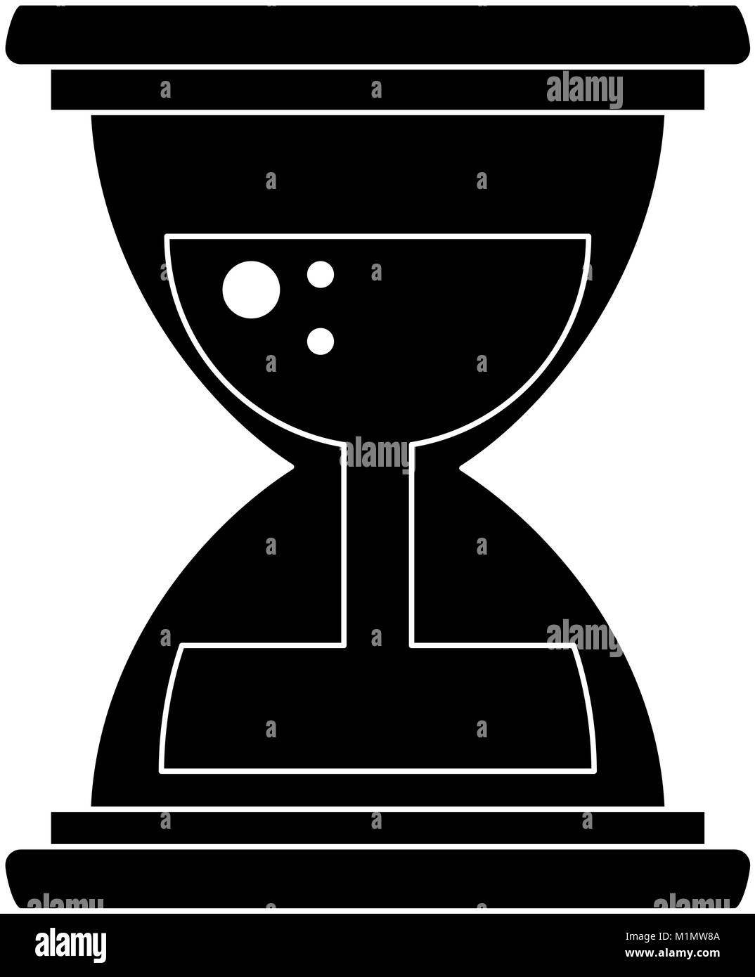 Hourglass antique clock Stock Vector Image & Art - Alamy