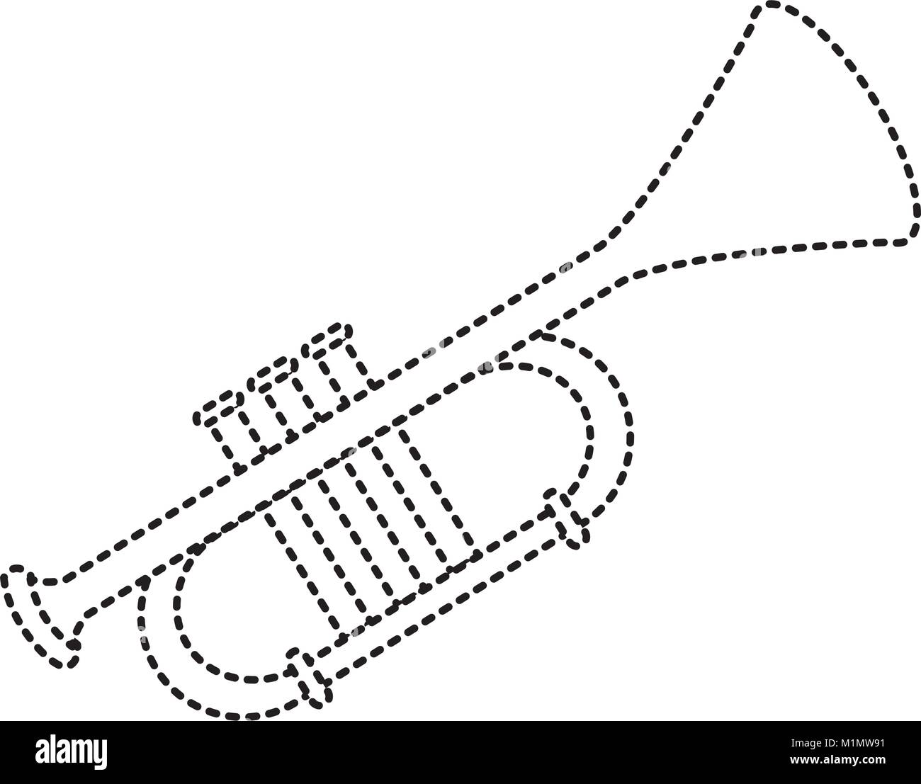 Trumpet music instrument Stock Vector Image & Art - Alamy