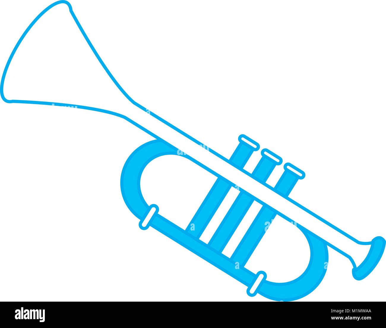 Trumpet music instrument Stock Vector Image & Art - Alamy