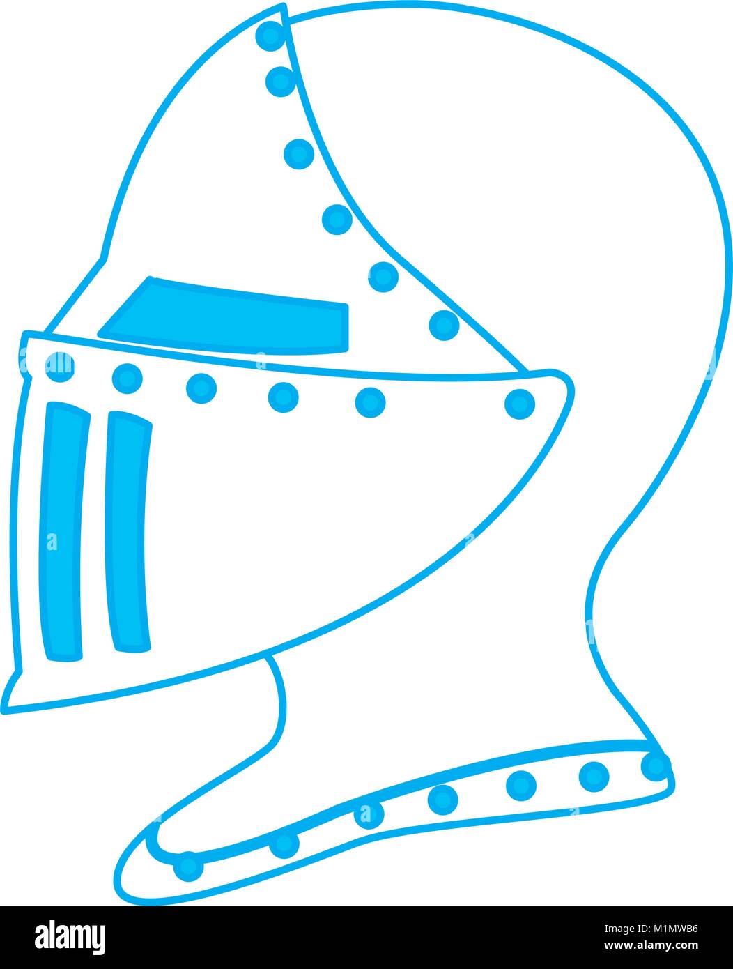Iron helmet medieval knight heavy Stock Vector Images - Alamy