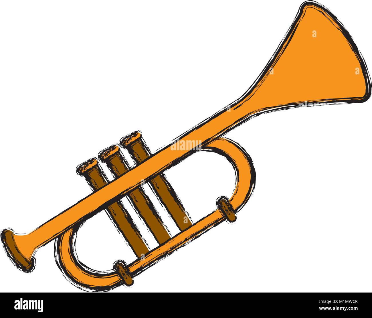 Trumpet music instrument Stock Vector Image & Art - Alamy
