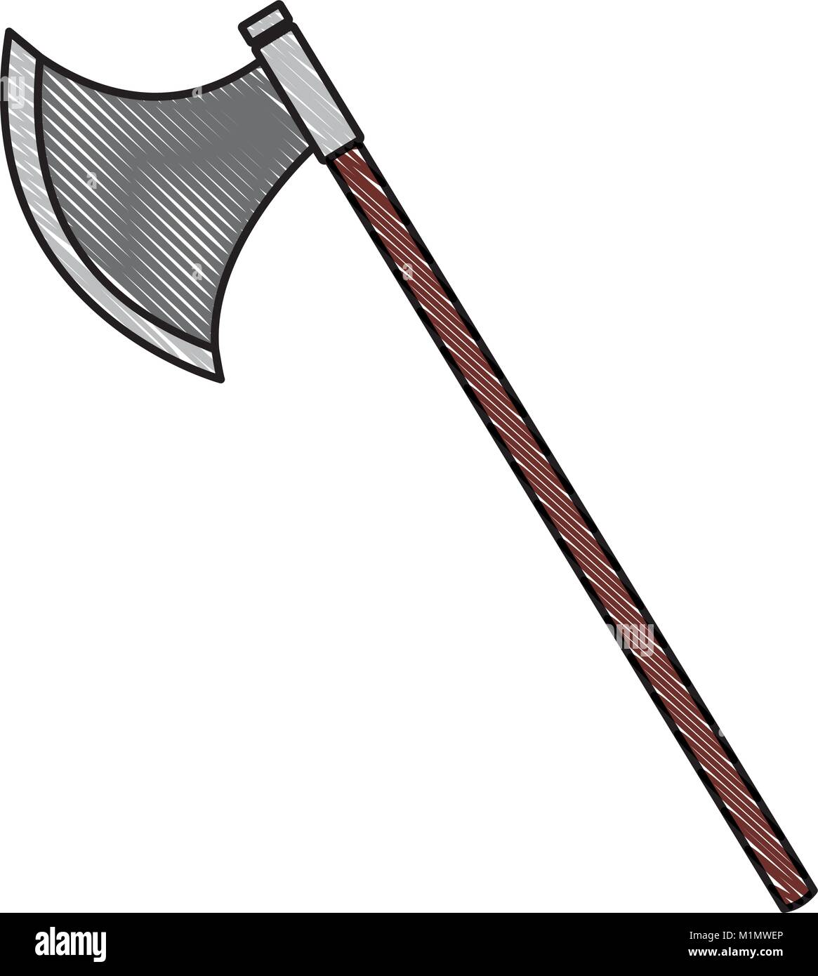 Axe medieval weapon Stock Vector Image & Art - Alamy