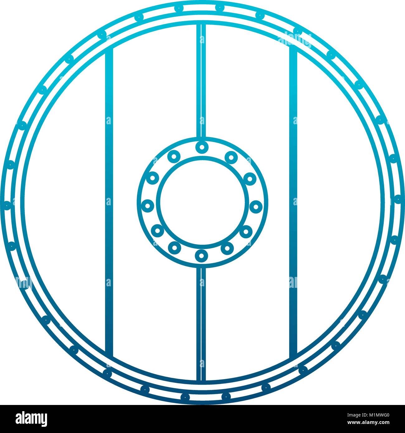 wooden round shield Stock Vector Image & Art - Alamy