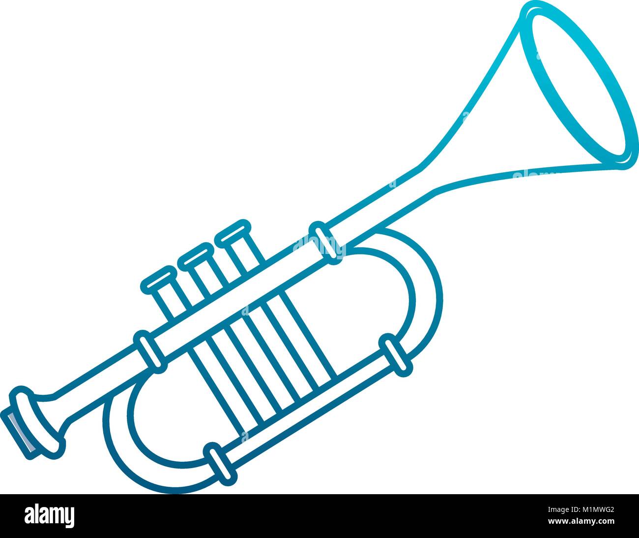 Trumpet music instrument Stock Vector Image & Art - Alamy
