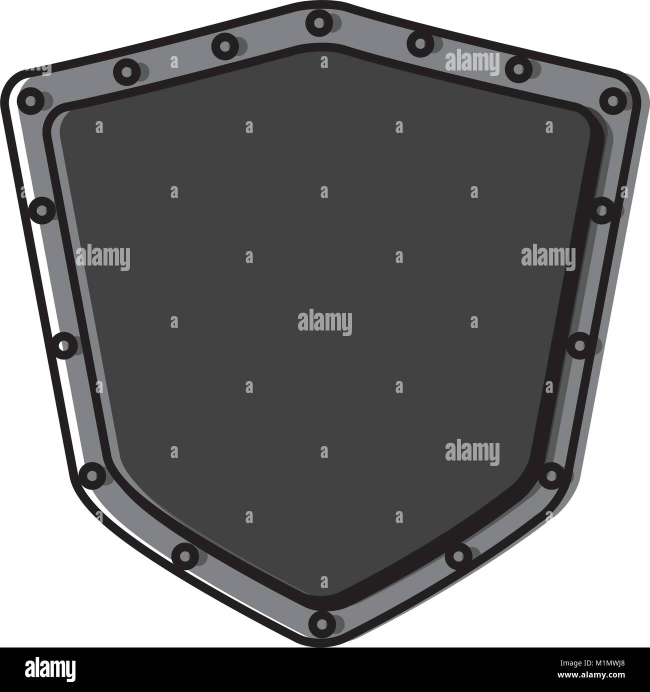 Metallic warrior shield Stock Vector Image & Art - Alamy