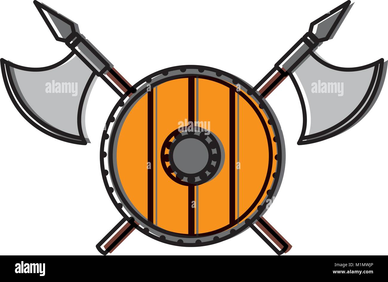 Round Axes Stock Vector Images - Alamy