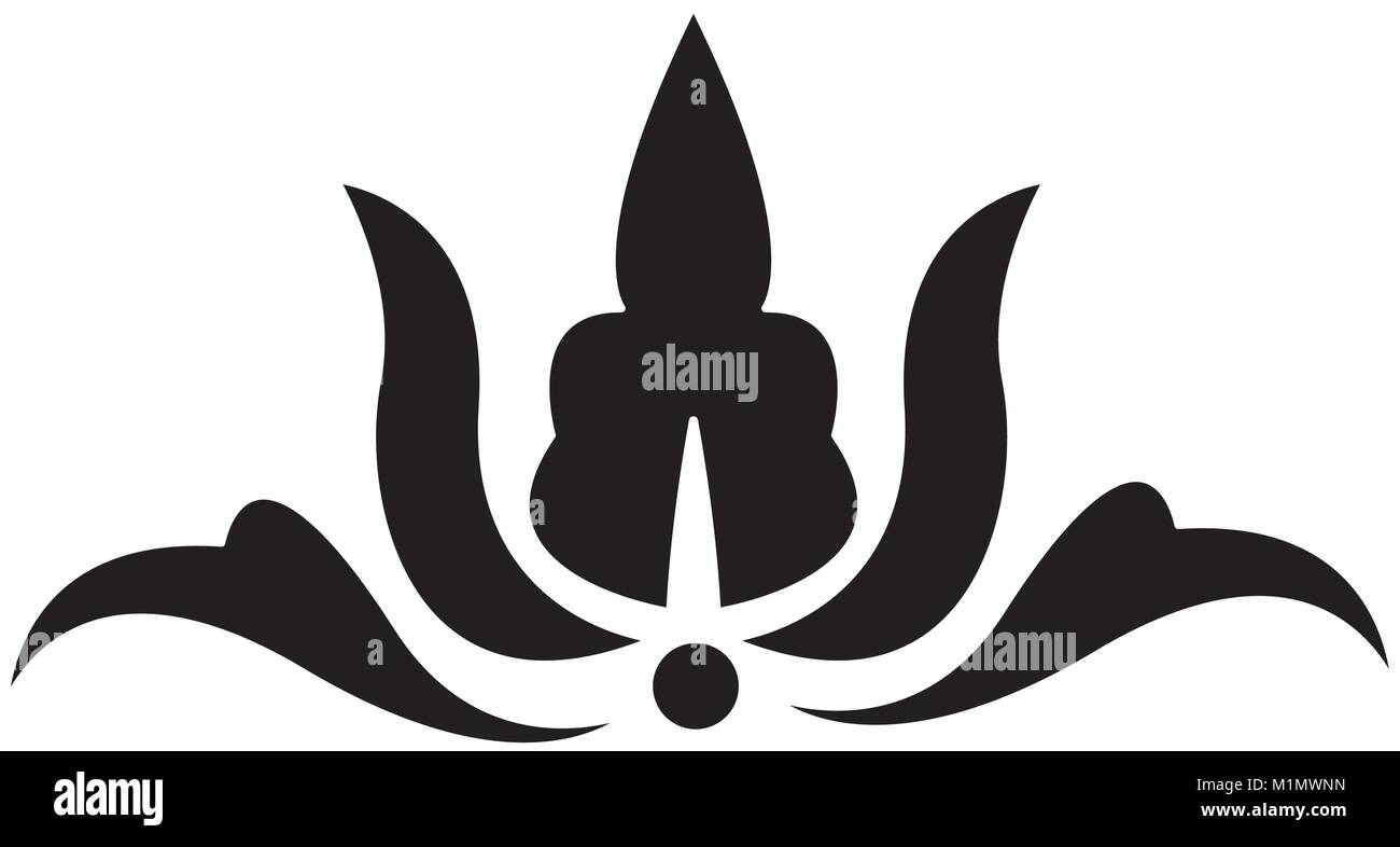 Flower heraldic symbol Stock Vector Image & Art - Alamy