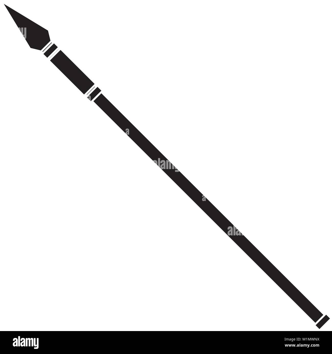 Spear medieval weapon Stock Vector Image & Art - Alamy