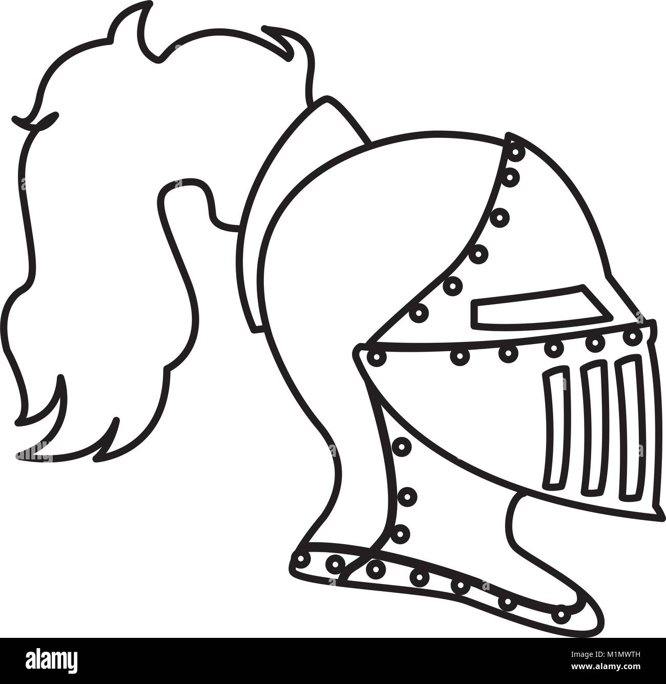 Medieval warrior helmet Stock Vector Image & Art - Alamy
