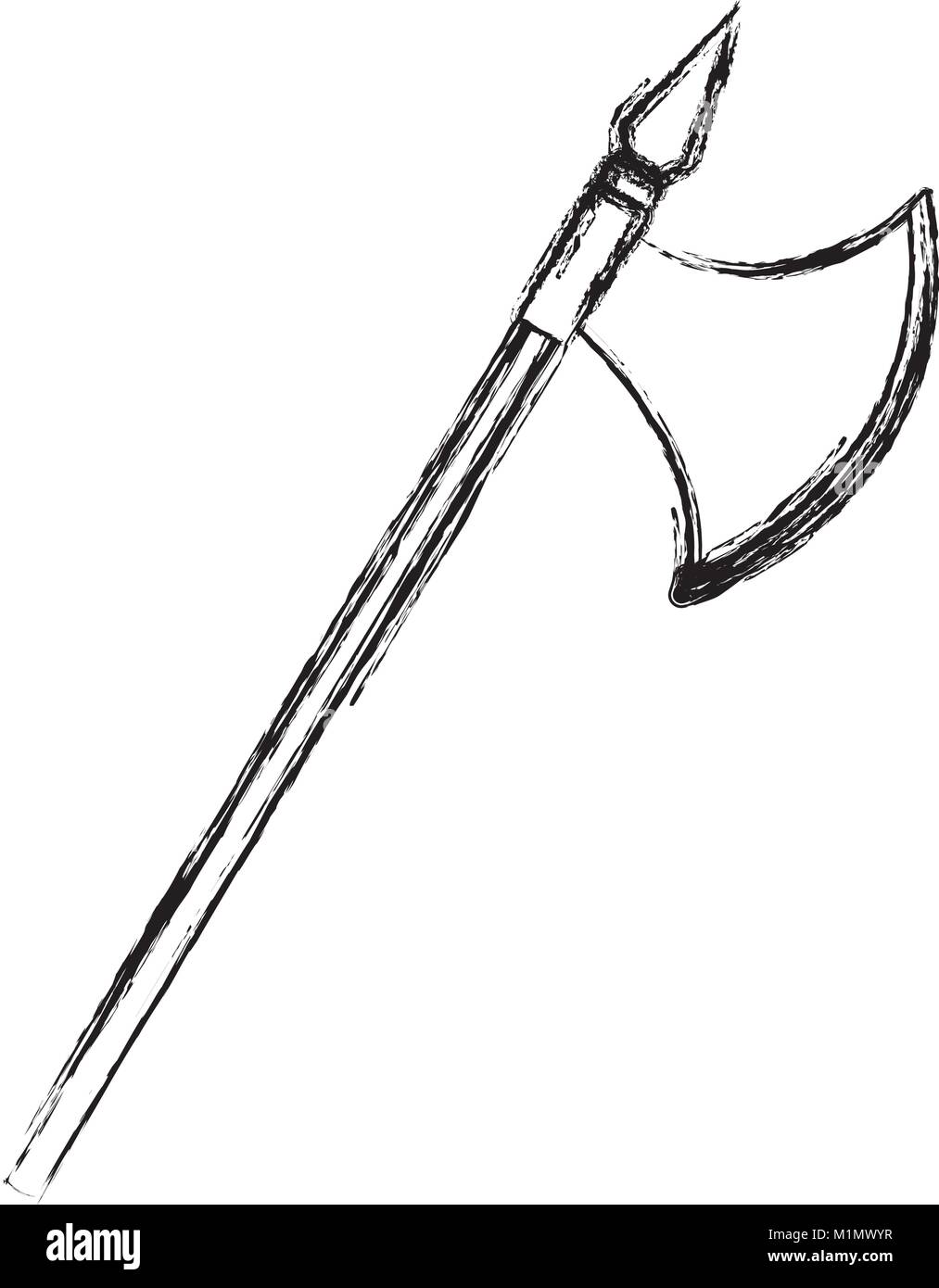 Axe medieval weapon Stock Vector Image & Art - Alamy