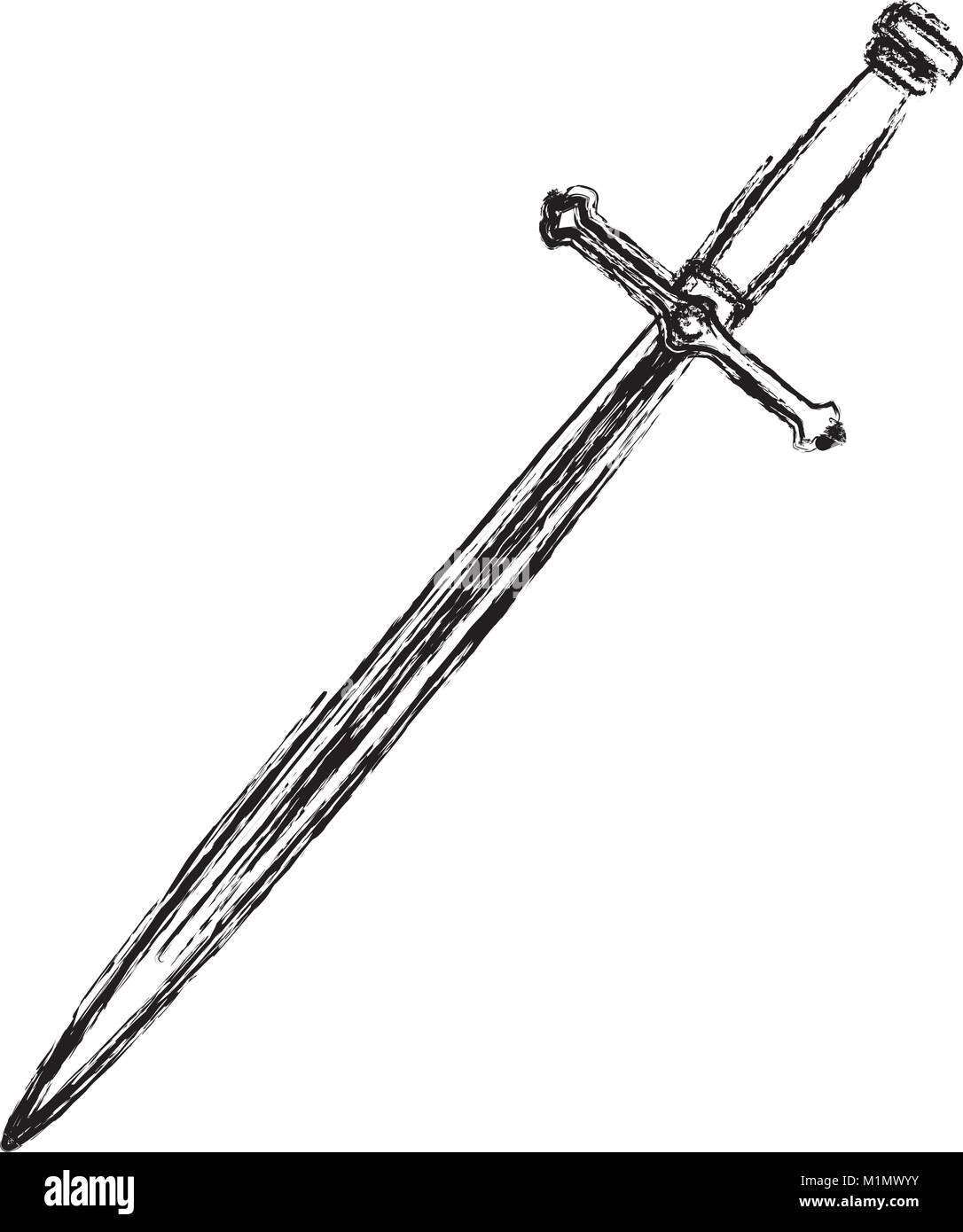 Sword medieval weapon Stock Vector Image & Art - Alamy