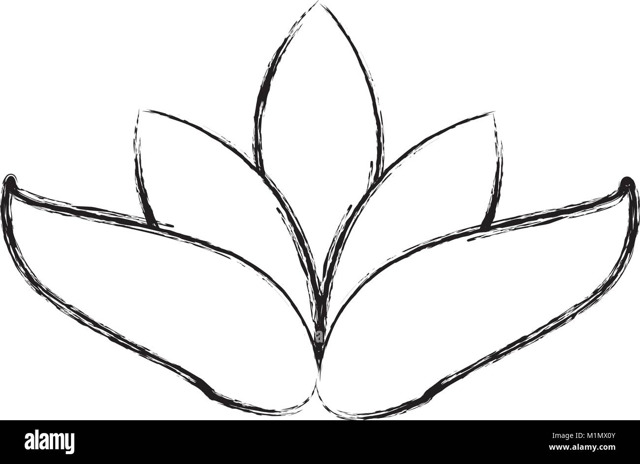 Flower heraldic symbol Stock Vector Image & Art - Alamy