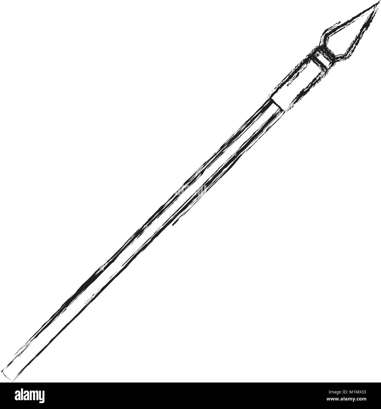 Spear medieval weapon Stock Vector Image & Art - Alamy