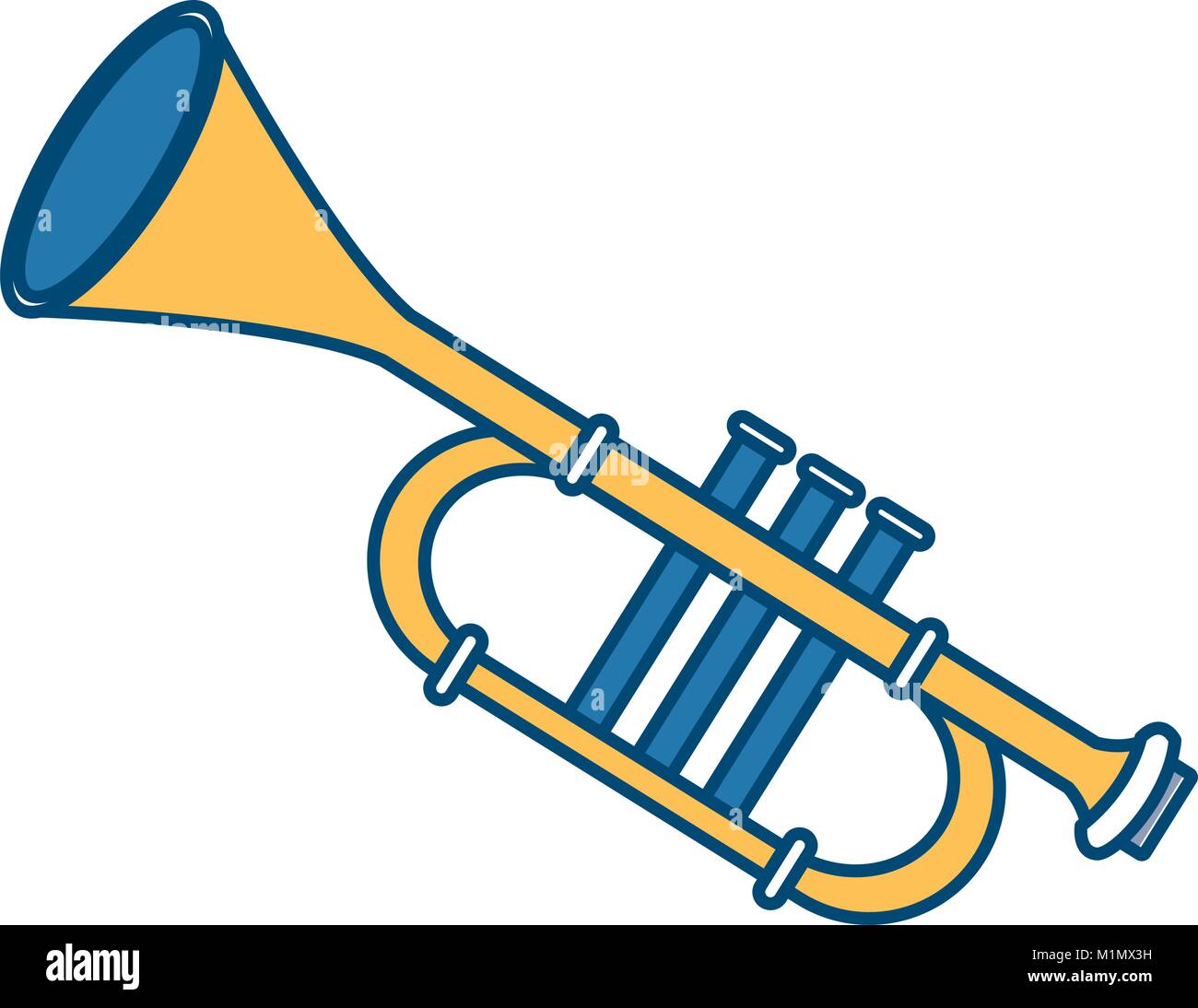 Trumpet music instrument Stock Vector Image & Art - Alamy