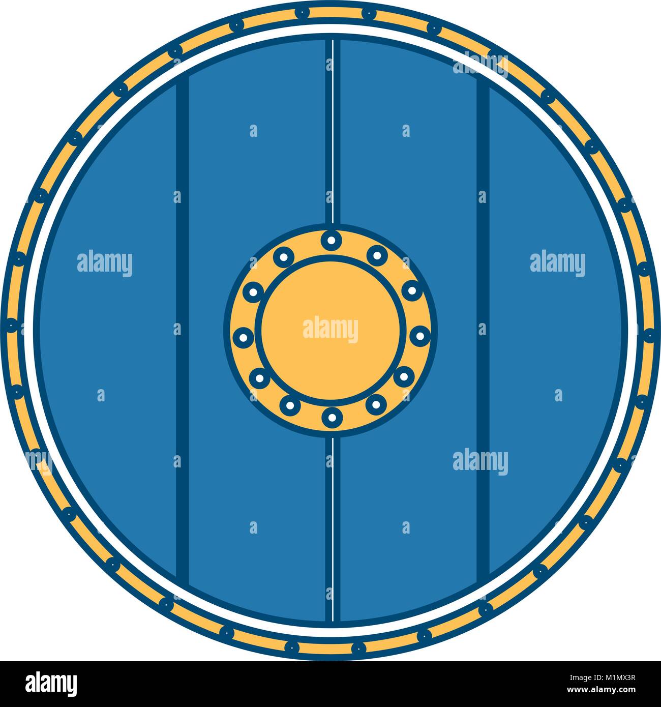 wooden round shield Stock Vector Image & Art - Alamy