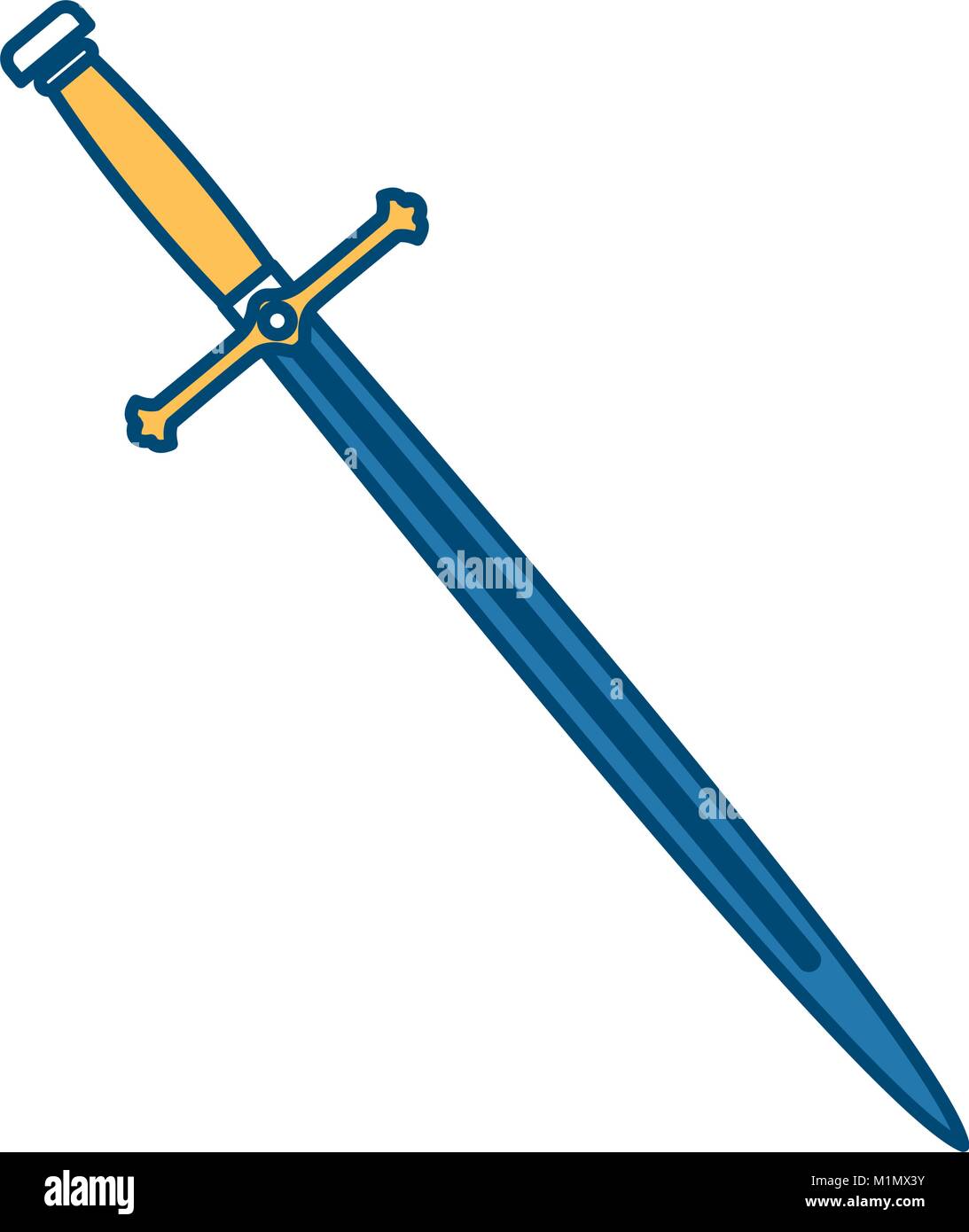 Sword medieval weapon Stock Vector Image & Art - Alamy