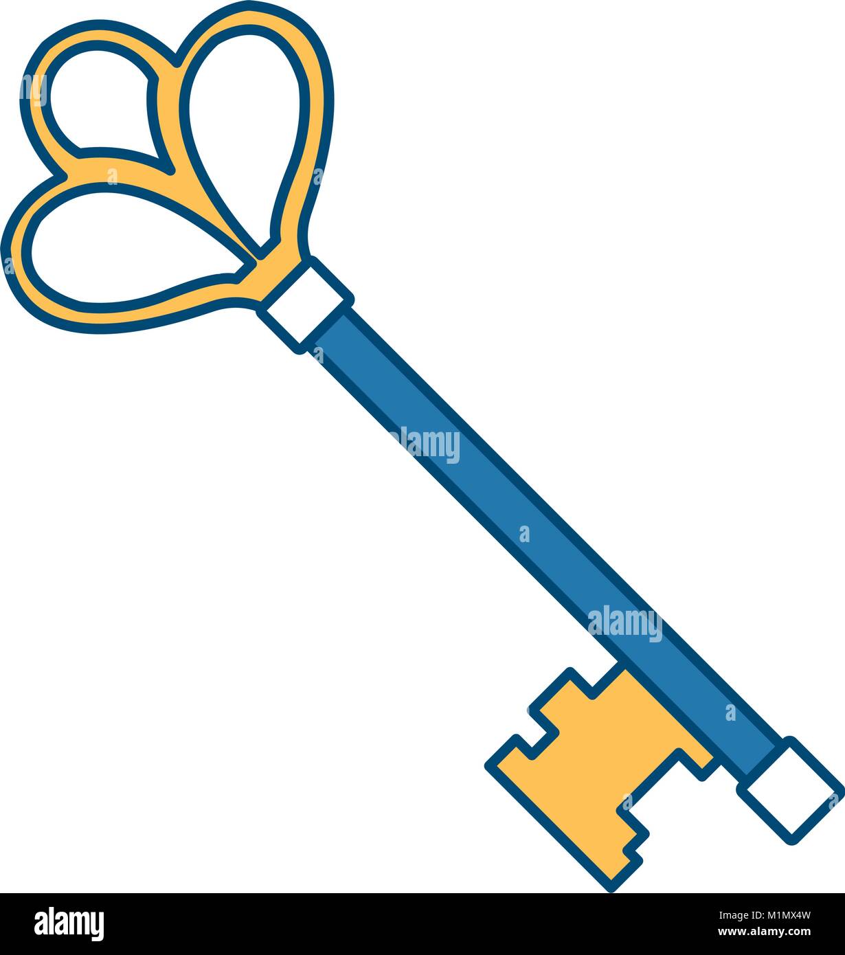 Antique key isolated Stock Vector Image & Art - Alamy