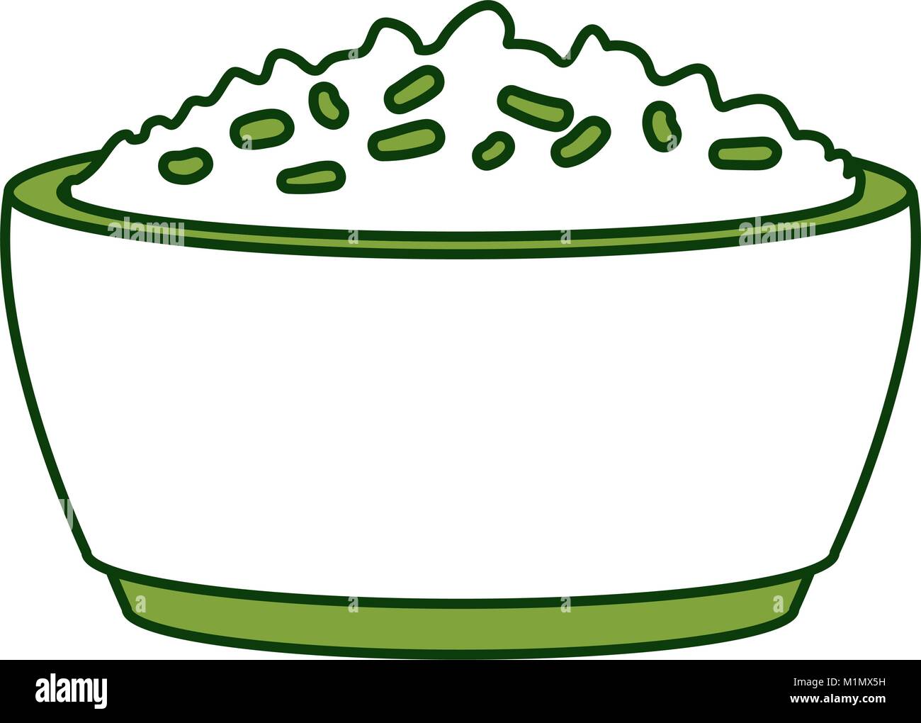 Rice bowl food Stock Vector Image & Art - Alamy
