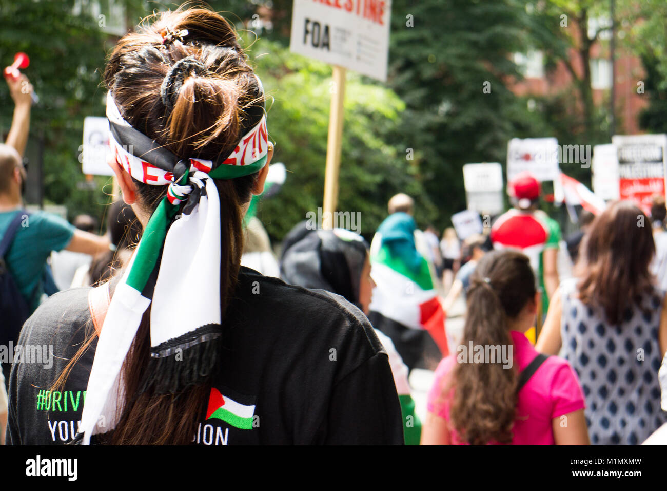 Gaza Demonstration - Free Palestine March Stock Photo - Alamy