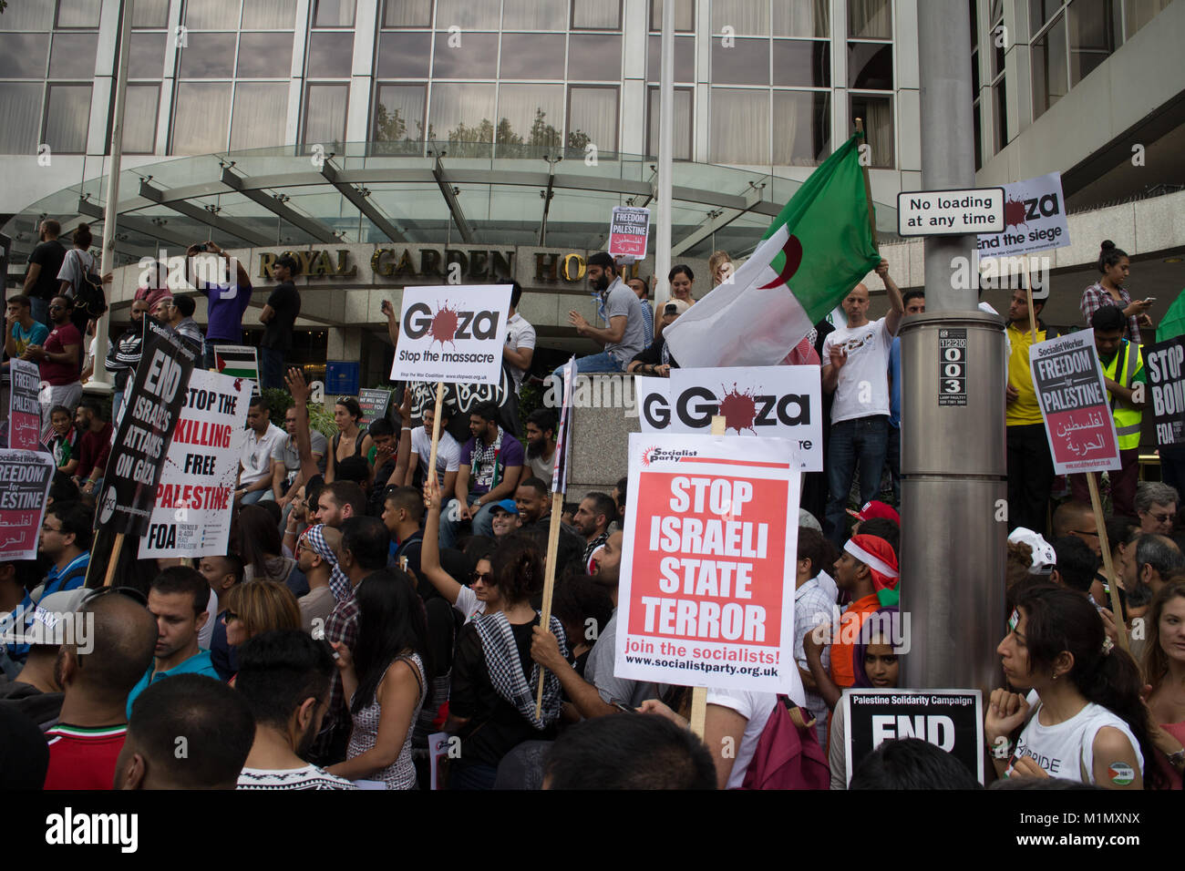 Gaza Demonstration - Free Palestine March Stock Photo - Alamy