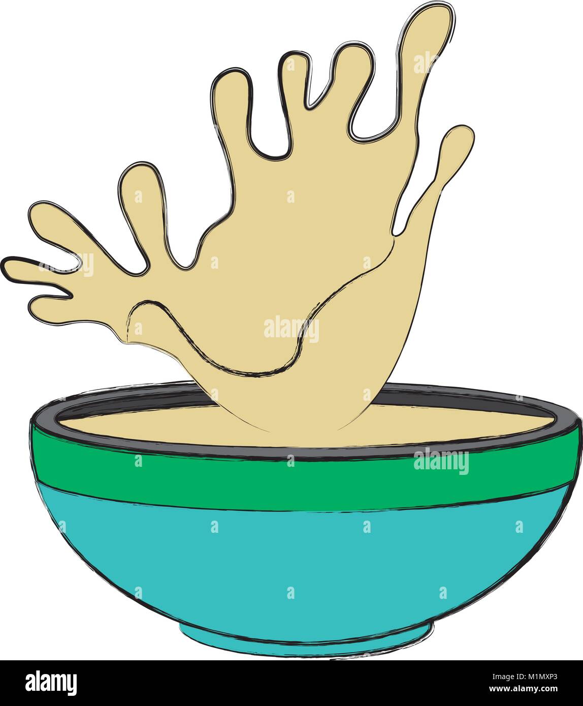 Oat splash bowl Stock Vector Image & Art - Alamy