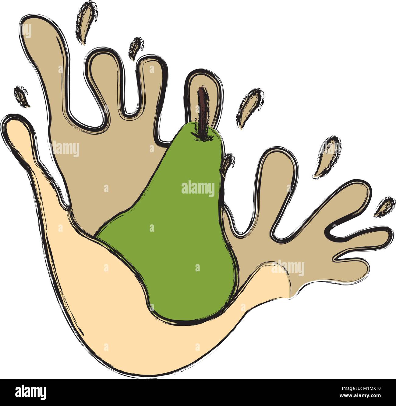 Pear milk splash Stock Vector Image & Art - Alamy