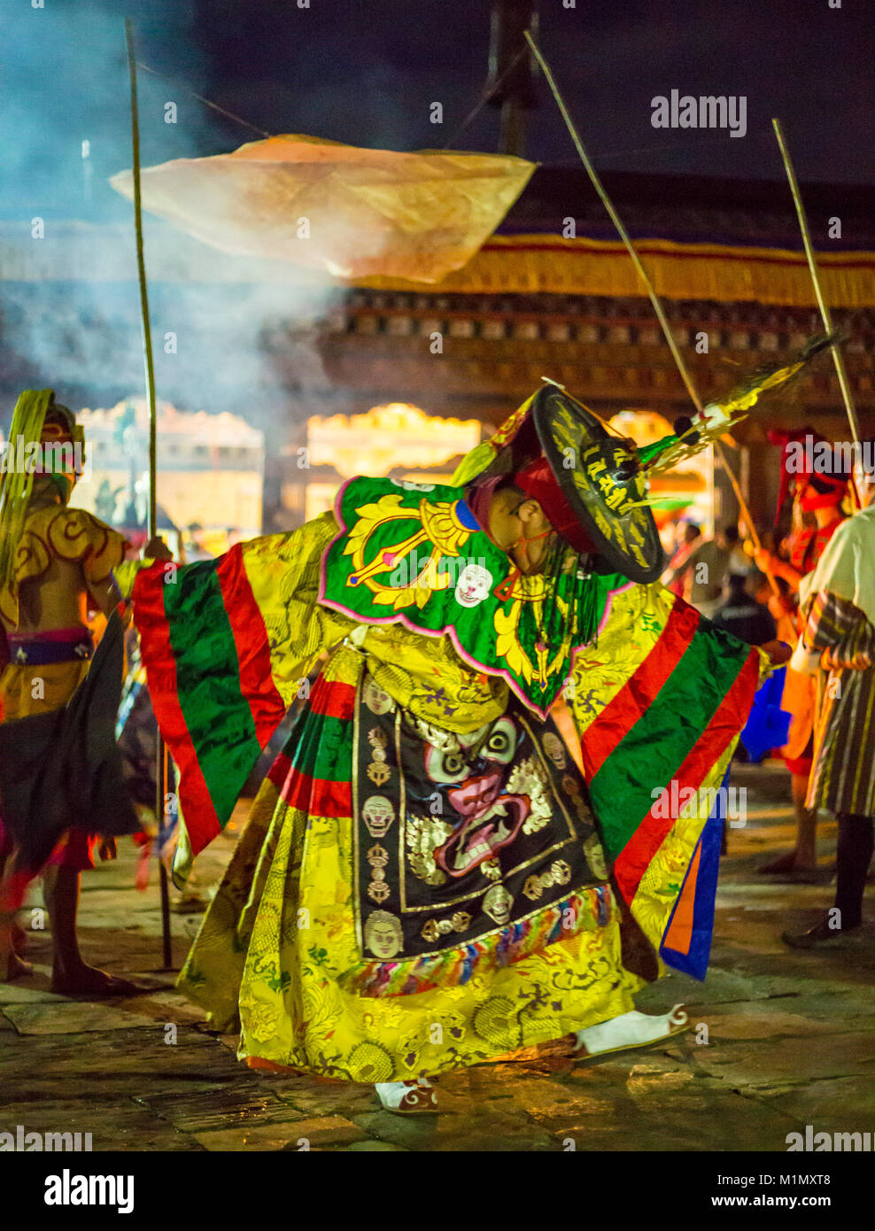 Bumthang, Bhutan. Jambay Lhakhang Drup Festival Dancer Stock Photo - Alamy