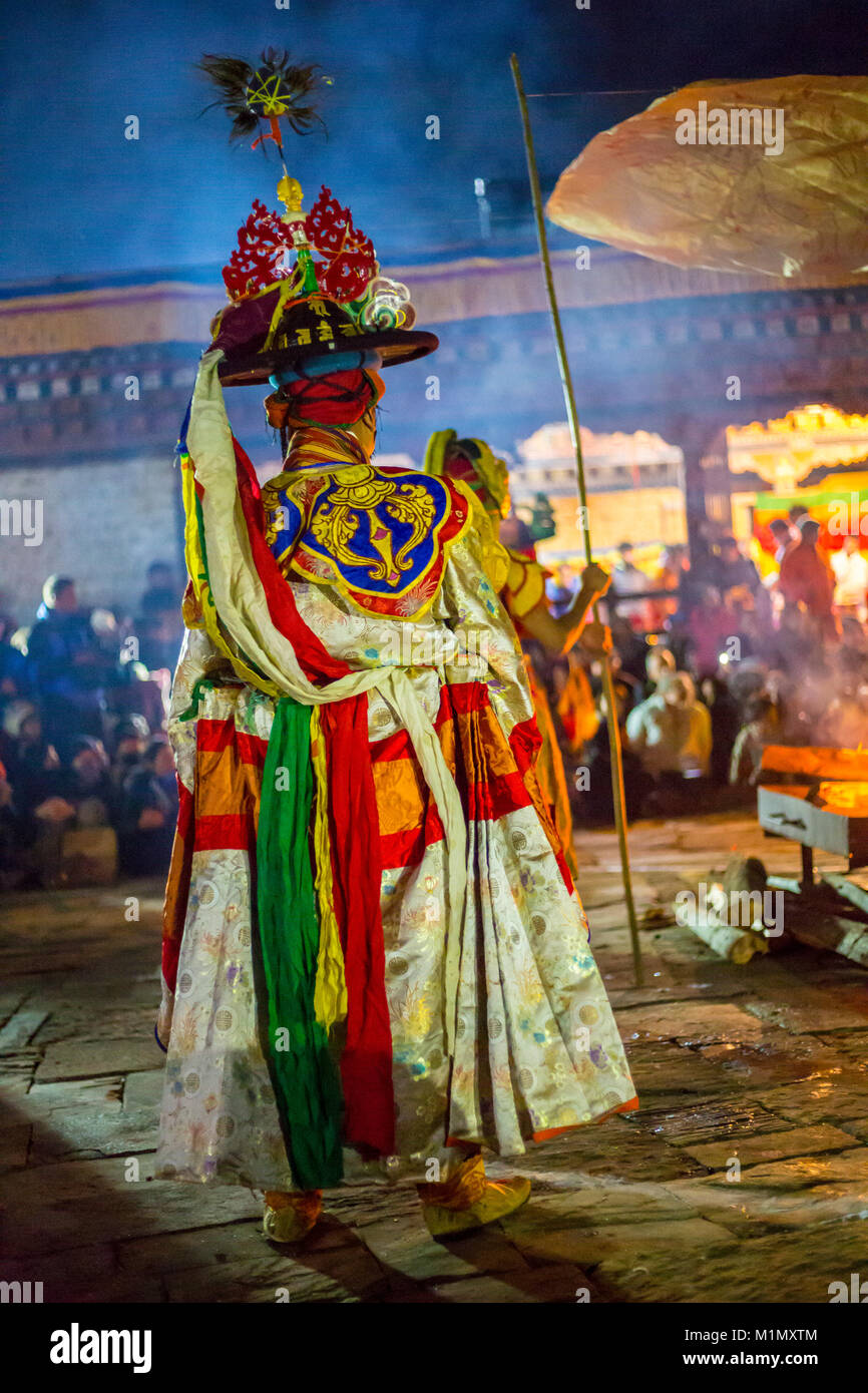 Bumthang, Bhutan. Jambay Lhakhang Drup Festival Stock Photo - Alamy